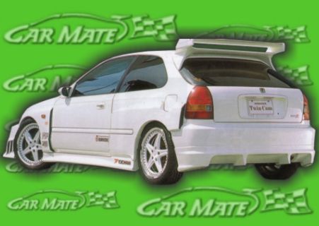 CARMATE Honda Civic 1998-2000 EK 3Dr Hatch "CF Style" Rear Wing ...