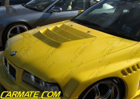 CARMATE BMW E36 1991-1998 4Dr "JSR-V CARBON TWO TONE Style" Bonnet ...