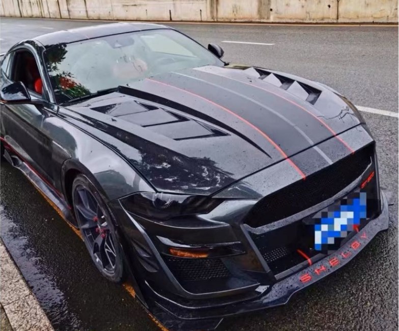 CARMATE Ford Mustang 2015-2017 "C Style" Bonnet (carbon) - bodykits ...