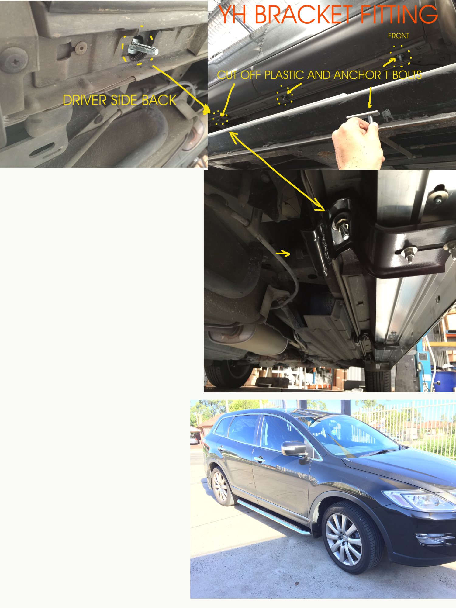CARMATE Mazda CX-9 2013-2015 "C3 Style" Side Steps - bodykits aero kits ...