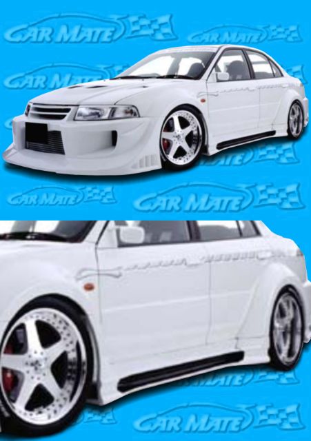 CARMATE Mitsubishi Lancer 1998-2001 CE 4Dr "DTM-WB Style" Side Skirts ...