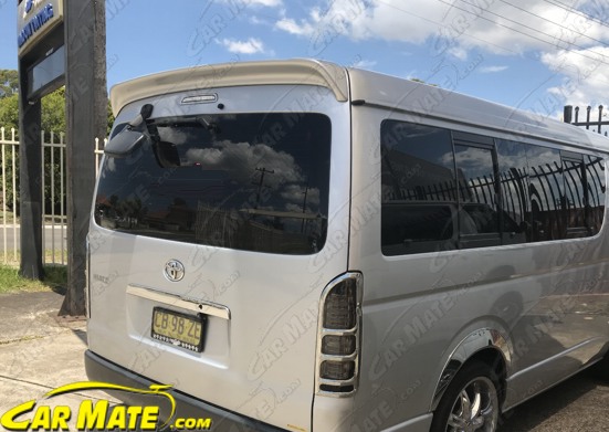 CARMATE Toyota Hiace 2014 - Up "MID-ROOF Style" Rear Wing - bodykits ...